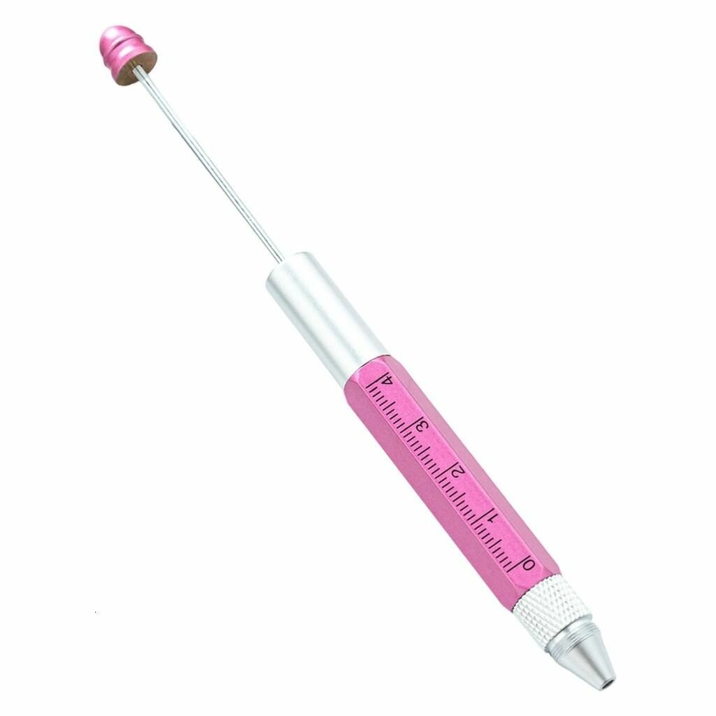 5 в 1 Многофункциональная ручка с отверткой, шариковой ручкой и измерительной шкалой для творчества, Роза красная