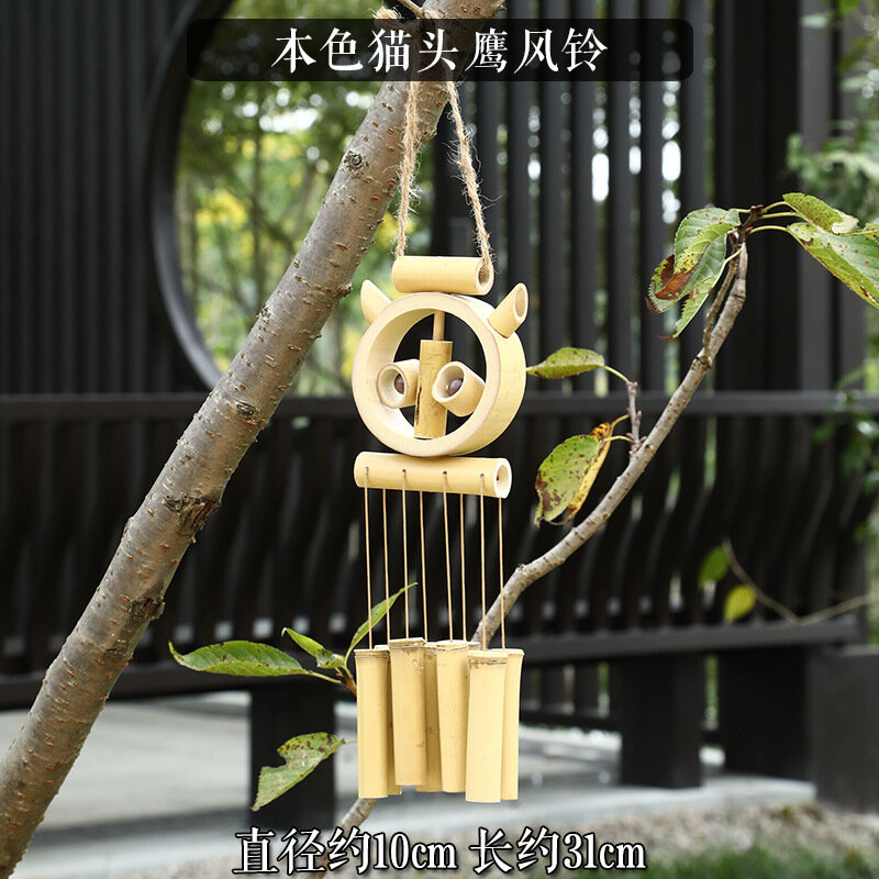 Креативный уникальный бамбуковый ветряной колокольчик, подвесное украшение, бамбуковый колокольчик, подарок фэн-шуй, бамбуковая трубка, ветряной колокольчик, китайский стиль, подвесное украшение