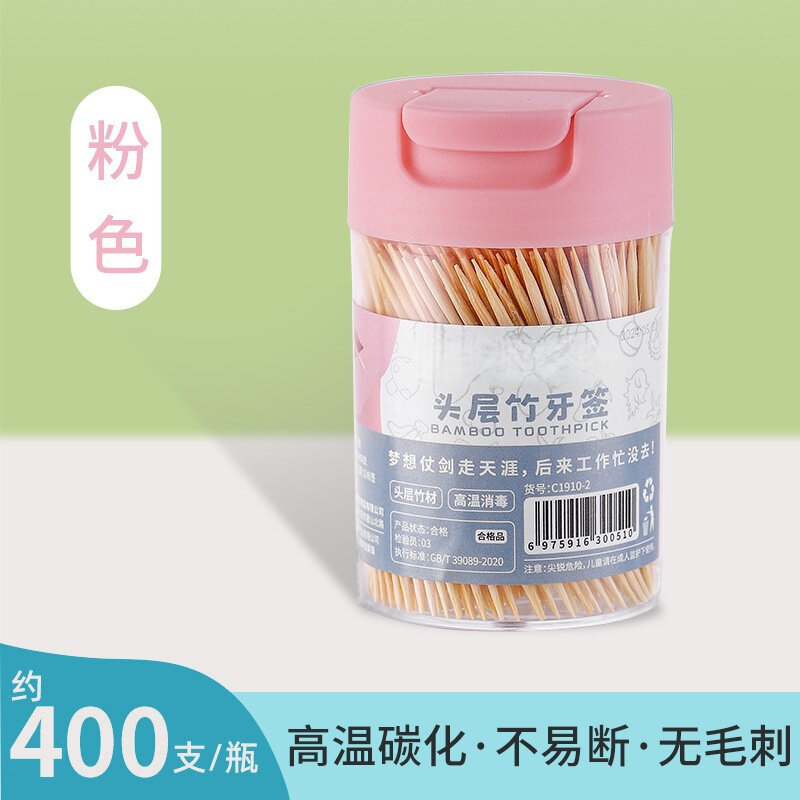 Прямые продажи с фабрики: двусторонние бамбуковые зубочистки для дома, отелей и ресторанов, двусторонние для чистки зубных промежутков, одноразовые зубочистки в банке