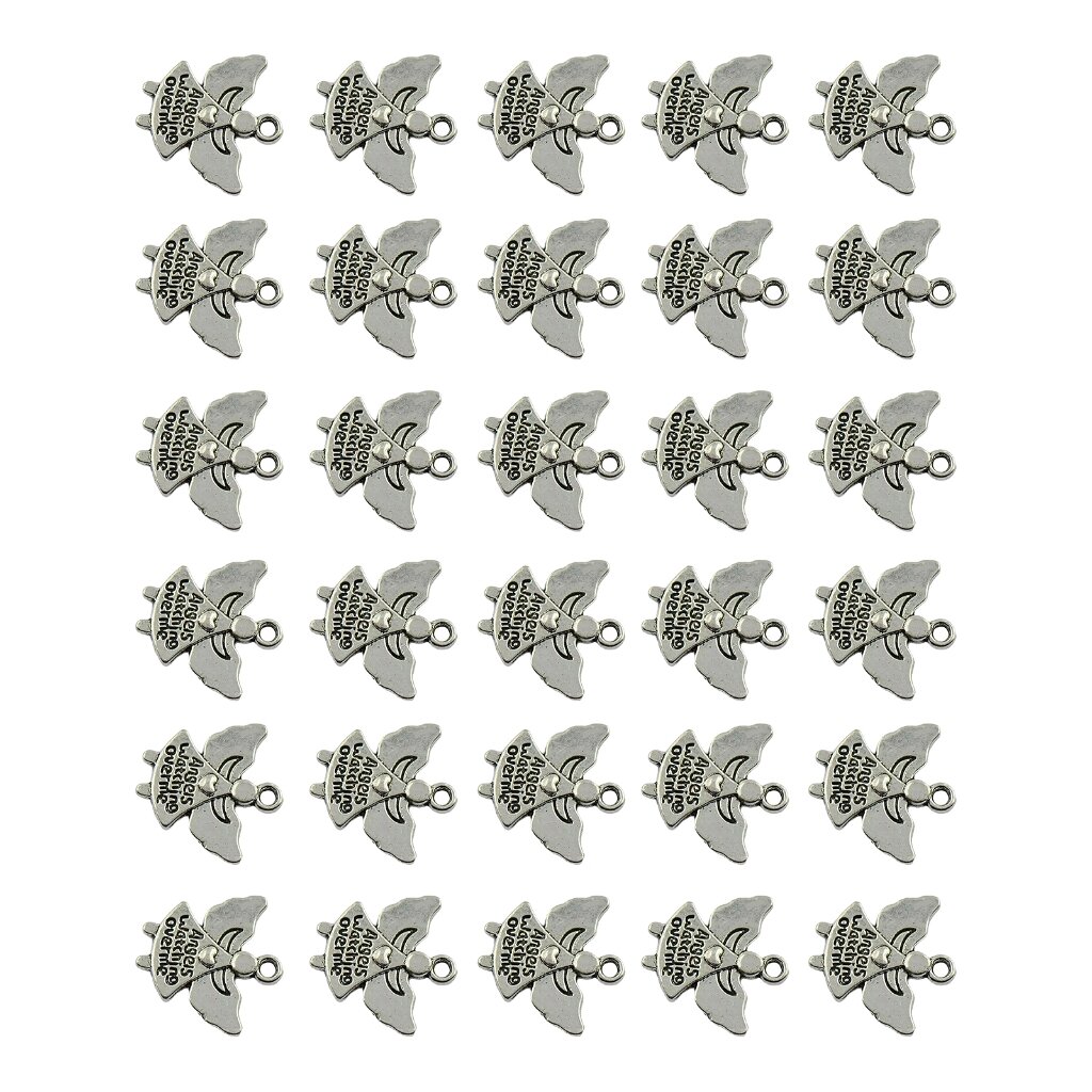 Набор из 30 стильных подвесок-ангелочков Украшение в тибетском стиле Angel Charm для индивидуальных украшений и творческих проектов