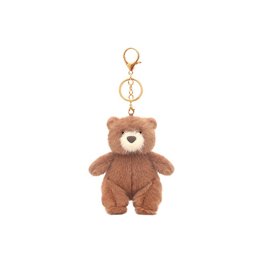 Плюшевый шарм унисекс YIDIANCHAOWAN Barcelona Bear-Brown, 13 см