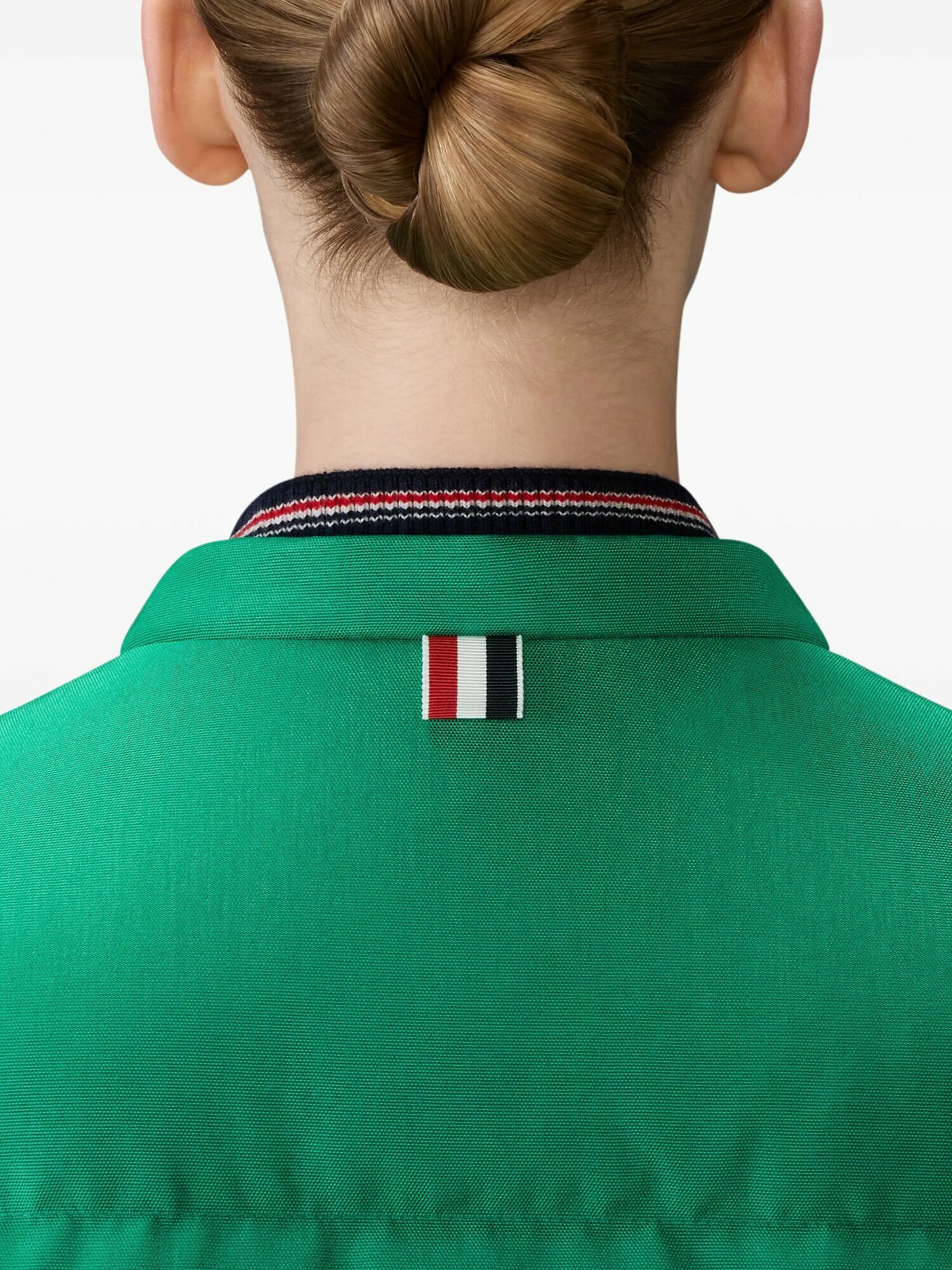 Пуховик THOM BROWNE Armband, размер 44, зеленый, — фото 1