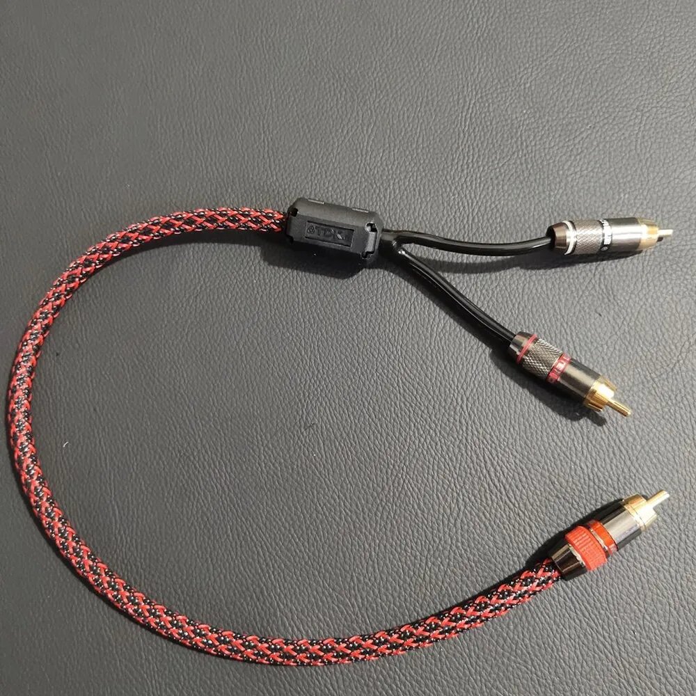Monster Аудиокабель 0.5 м, Черный матовый, 2xRCA - 1xRCA
