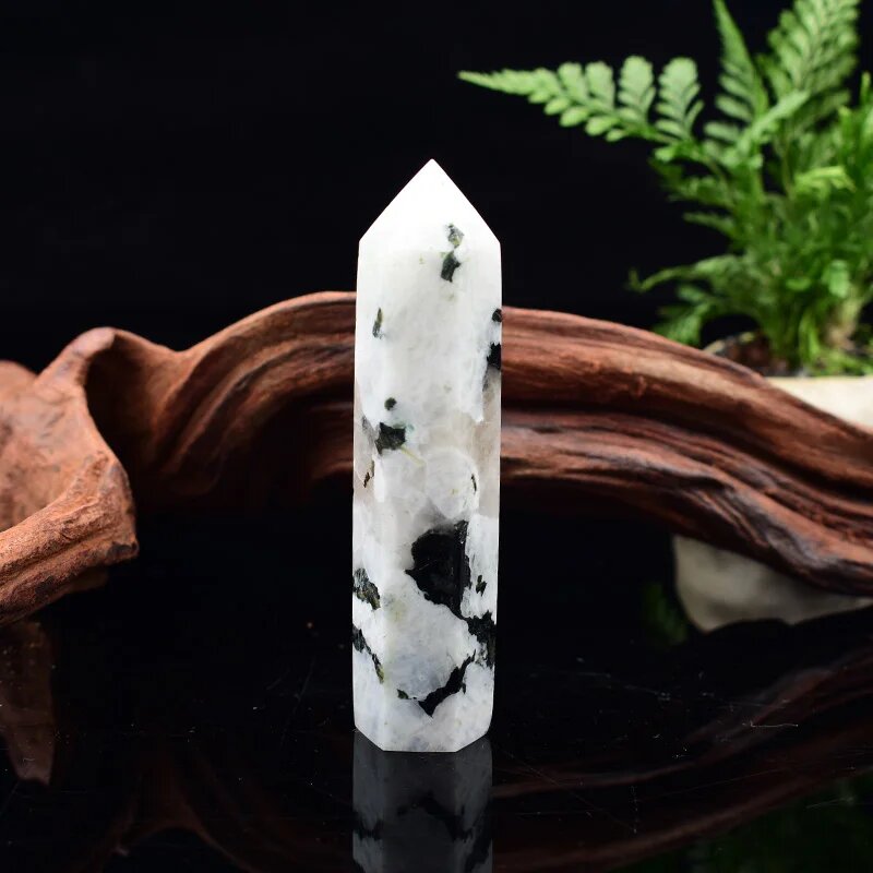 Натуральный Лунный Камень, Кристалл 50-80 Мм, Полированный Целебный Камень, Палочка