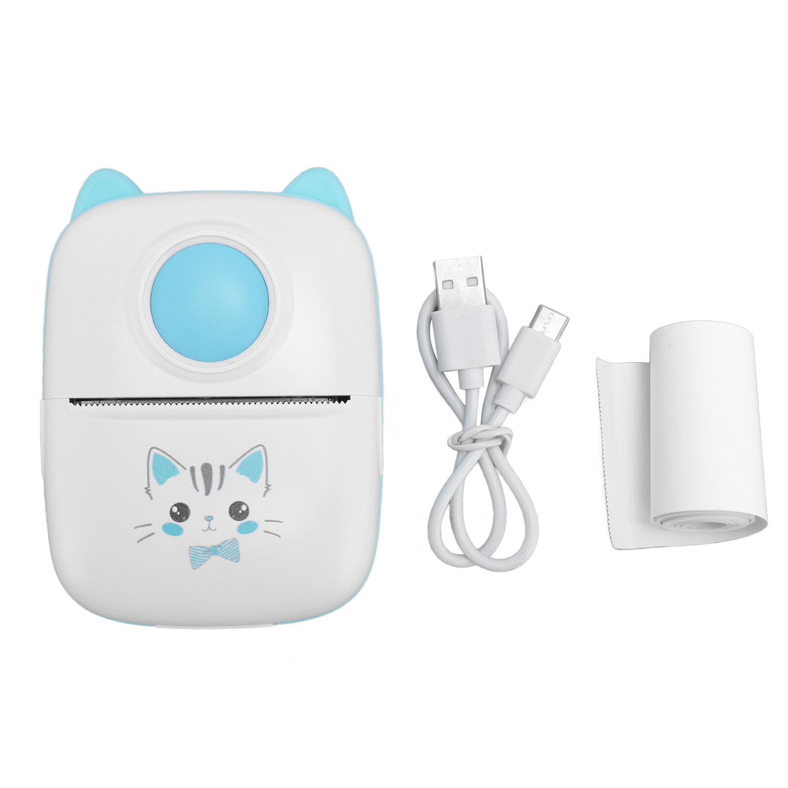 Мини-термопринтер 200 точек на дюйм, портативный Bluetooth-принтер для печати наклеек, заметок, этикеток, компактный мобильный принтер