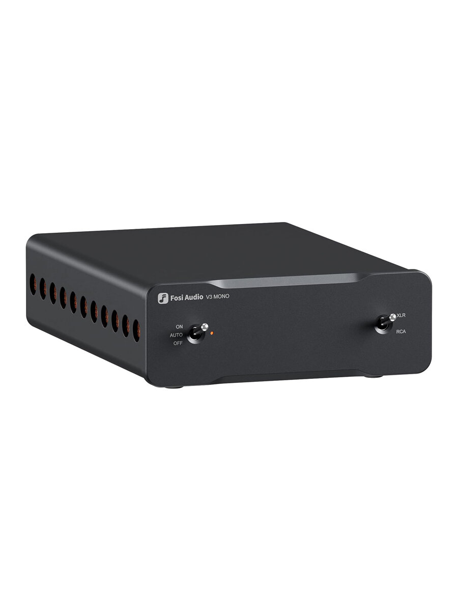 Fosi Audio V3 Mono-48V/10A, черный, стационарный усилитель