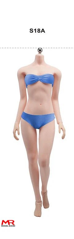 TBLeague 1/6 Фигурка Женская бесшовная Средняя грудь S18A Pale