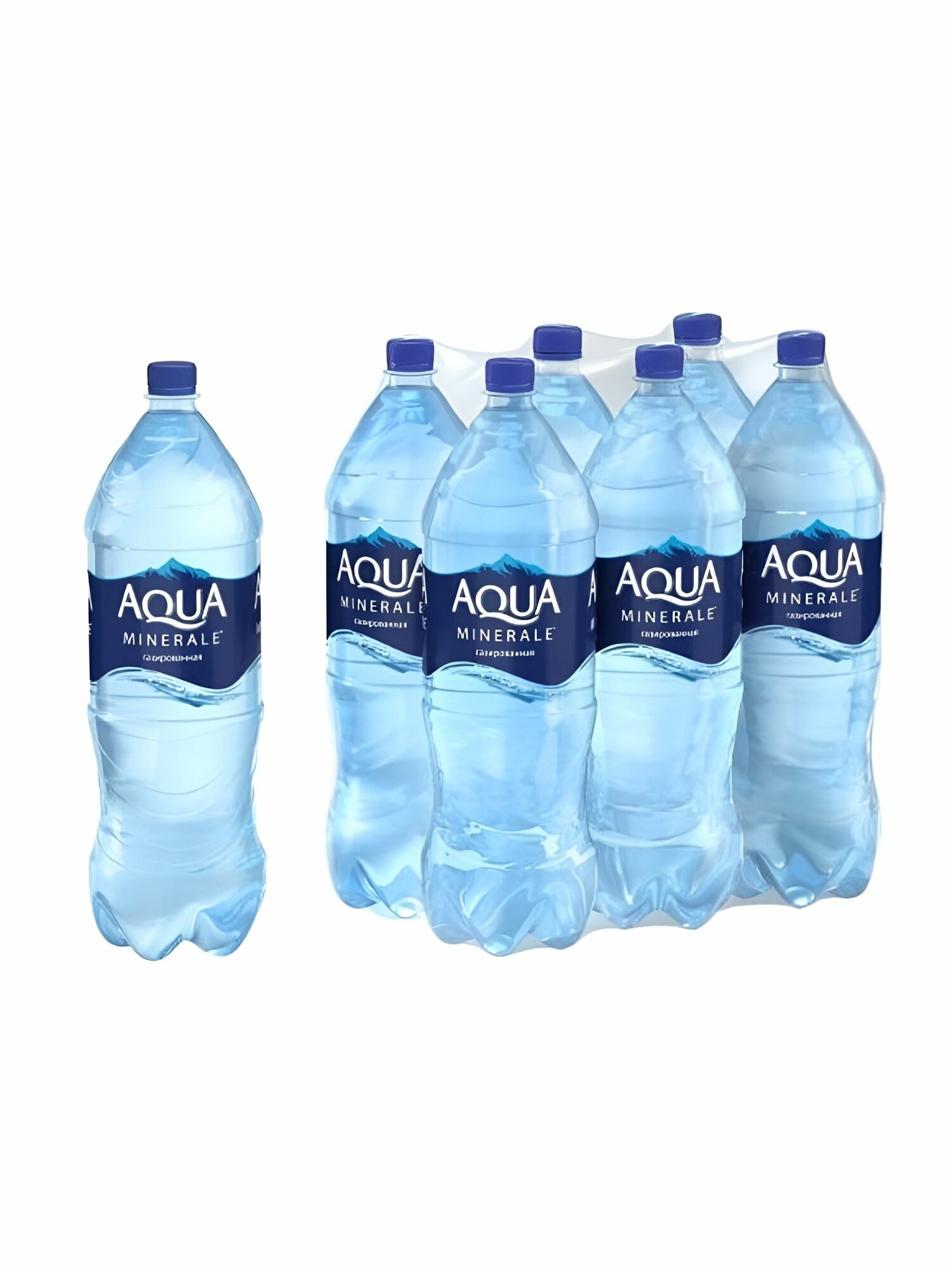 Аква Минерале (Aqua Minerale) питьевая газированная, 2л x 6 шт