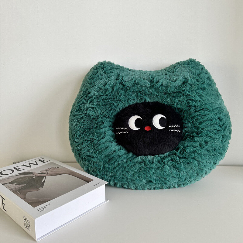 Мягкая декоративная подушка из искусственного меха кролика, Стиль X,42CM【0.55kg】