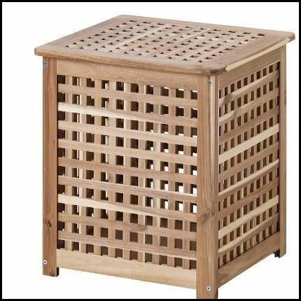 IKEA HOL Стол-сундук, Акация, 50x50 см