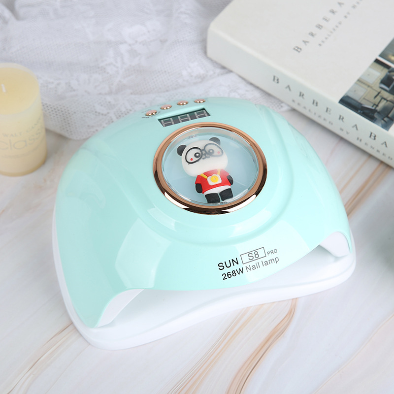 Мощная светодиодная/ УФ-лампа для ногтей, многофункциональная сушилка для ногтей, мультяшная панда