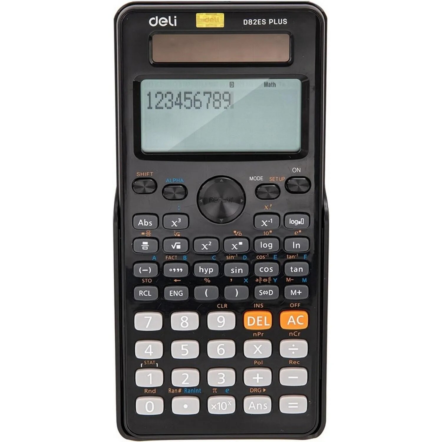 Калькулятор научный Deli ED82ES, графич. дисп,252 ф, дв. пит,173x83мм, черн