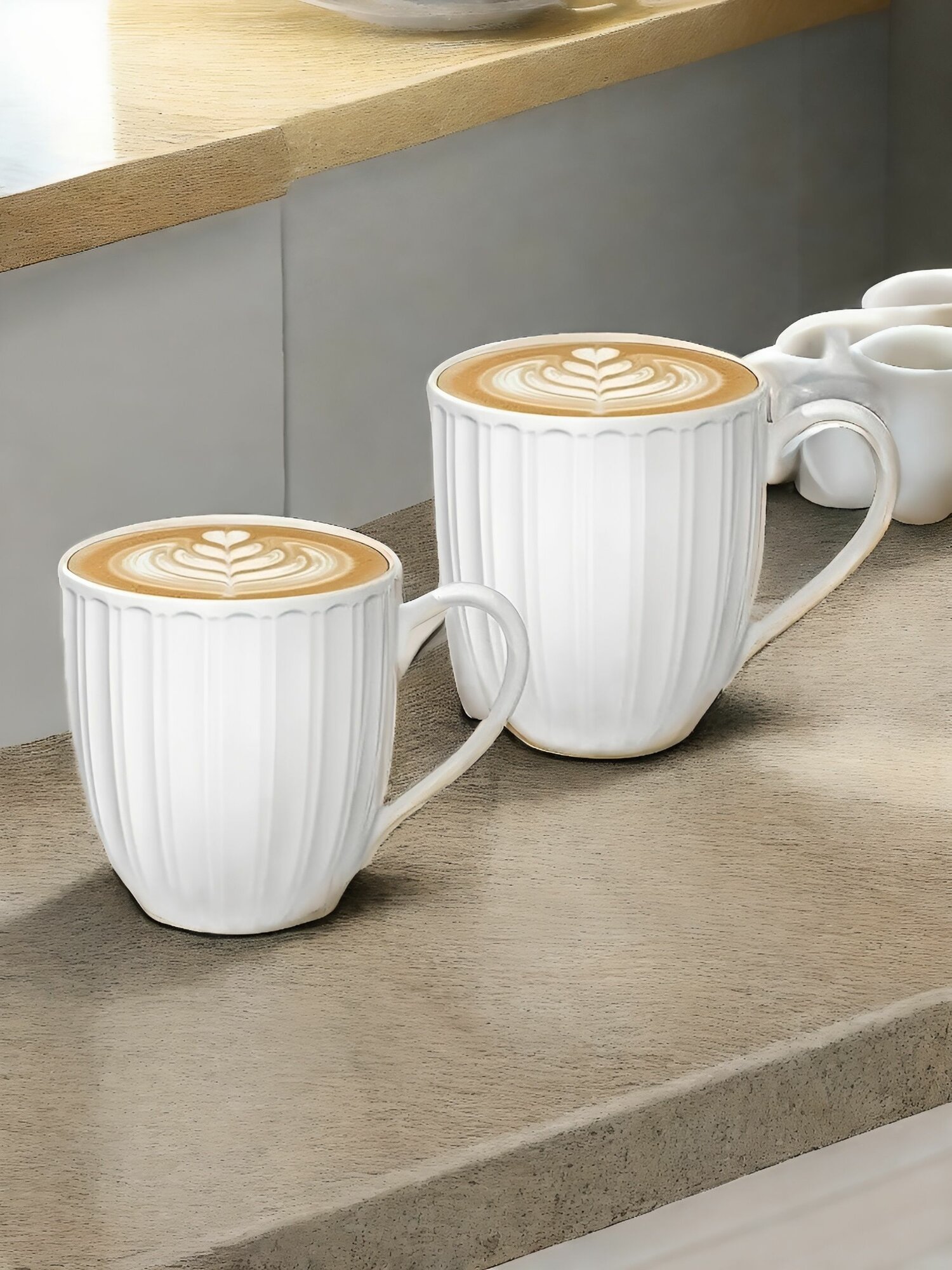 Набор кружек. Фарфоровые Подарочные Чашки для чая, кофе, какао, супа. Стаканы для холодных и горячих напитков для 2 персон, 2 предметов. Ампир, 2 шт. 330 мл.