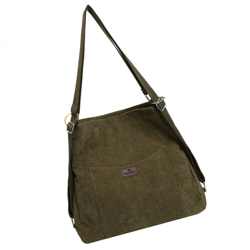 Кроссбоди из кордюра с регулируемым ремешком, Зеленый