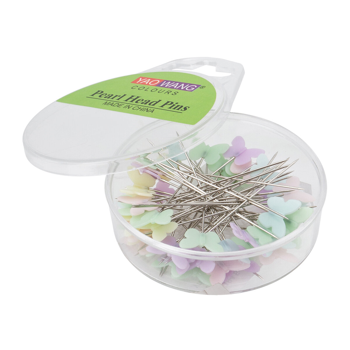 4AL-194 Булавки портновские 5см для квилтинга в футляре, упак/50шт (бант)