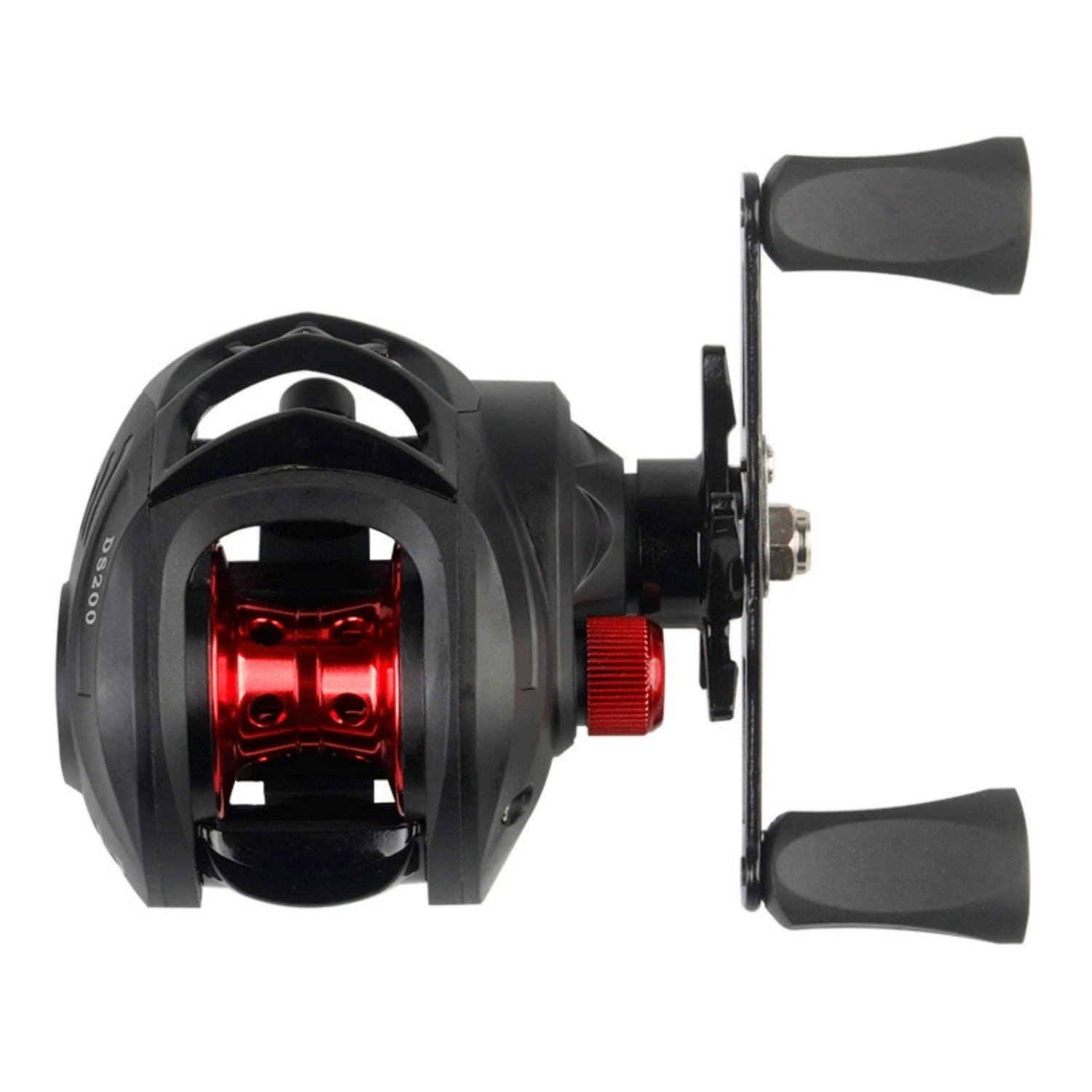 Baitcasting Fishing Reel 17+1 Ball Bearing 8kg Max Drag 7.2:1 Gear Ratio Braking System Black&Golden Black&Red Left hand Right hand Metal 220g