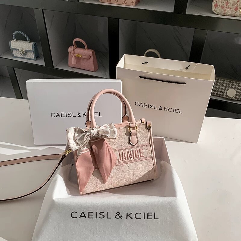 Сумка для женщин CAEISL&KCIEL, нишевый дизайн, высококачественная жаккардовая сумка-тоут, новая сумка через плечо 2025 года