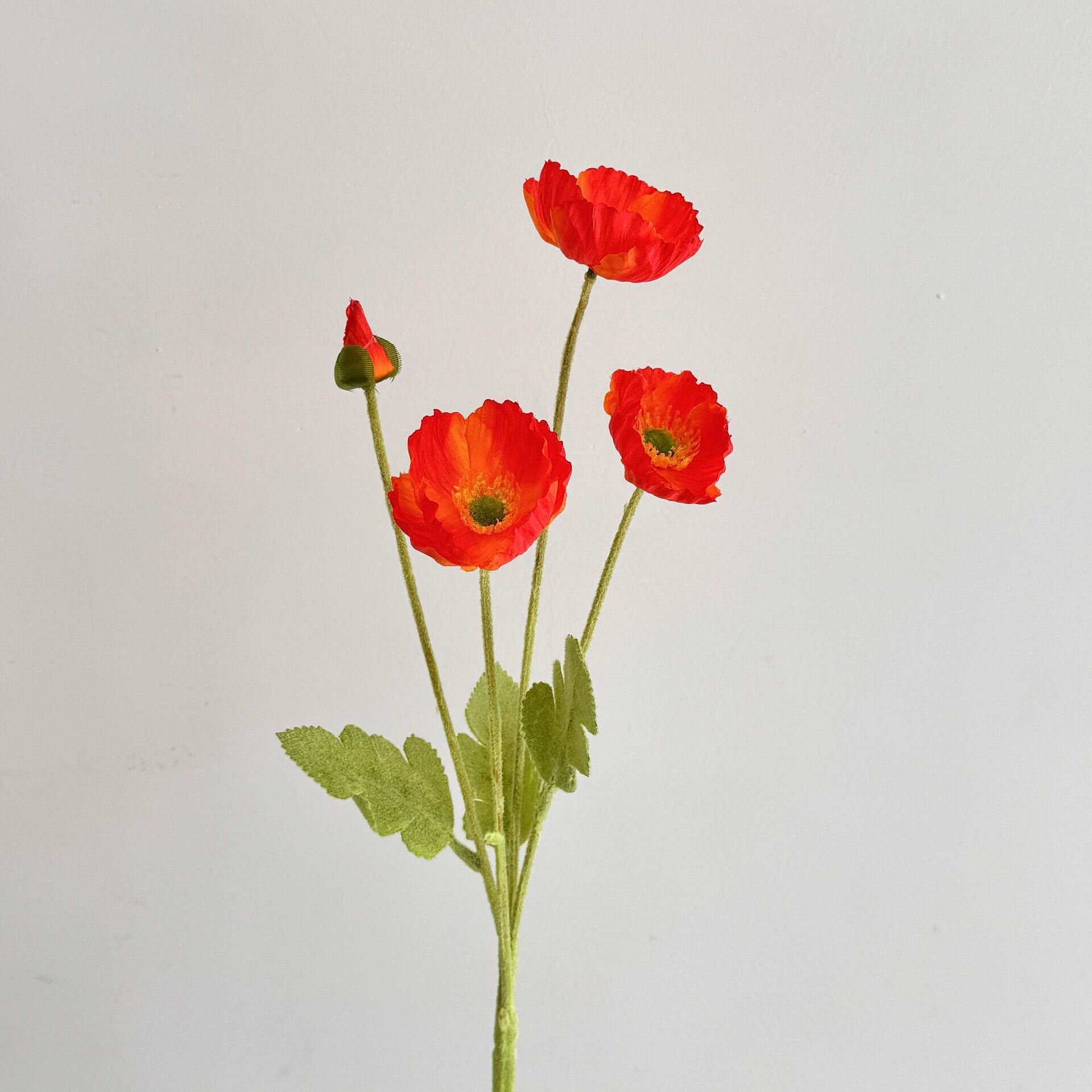 Маки искусственные цветы,1, темно-розовый