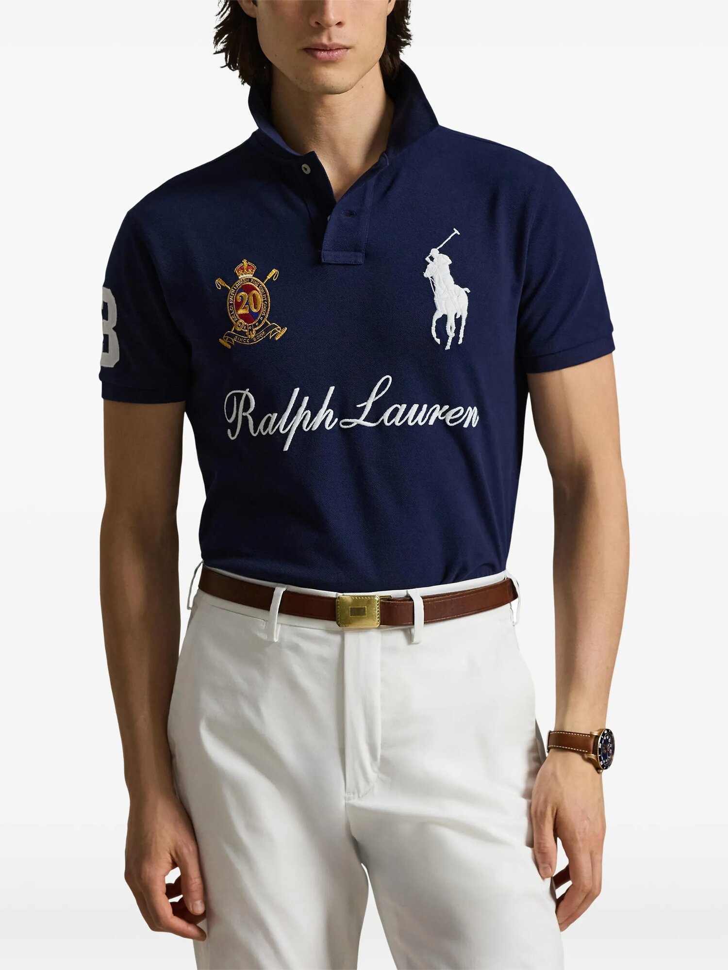 Поло Polo Ralph Lauren, размер L, cиний — фото 1