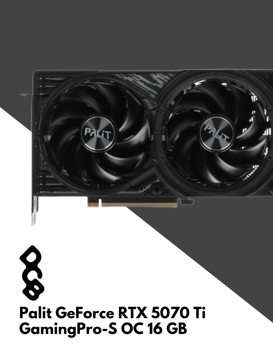 Видеокарта Palit GeForce RTX 5070 Ti GamingPro-S OC 16GB (NE7507TS19T2-GB2031U)