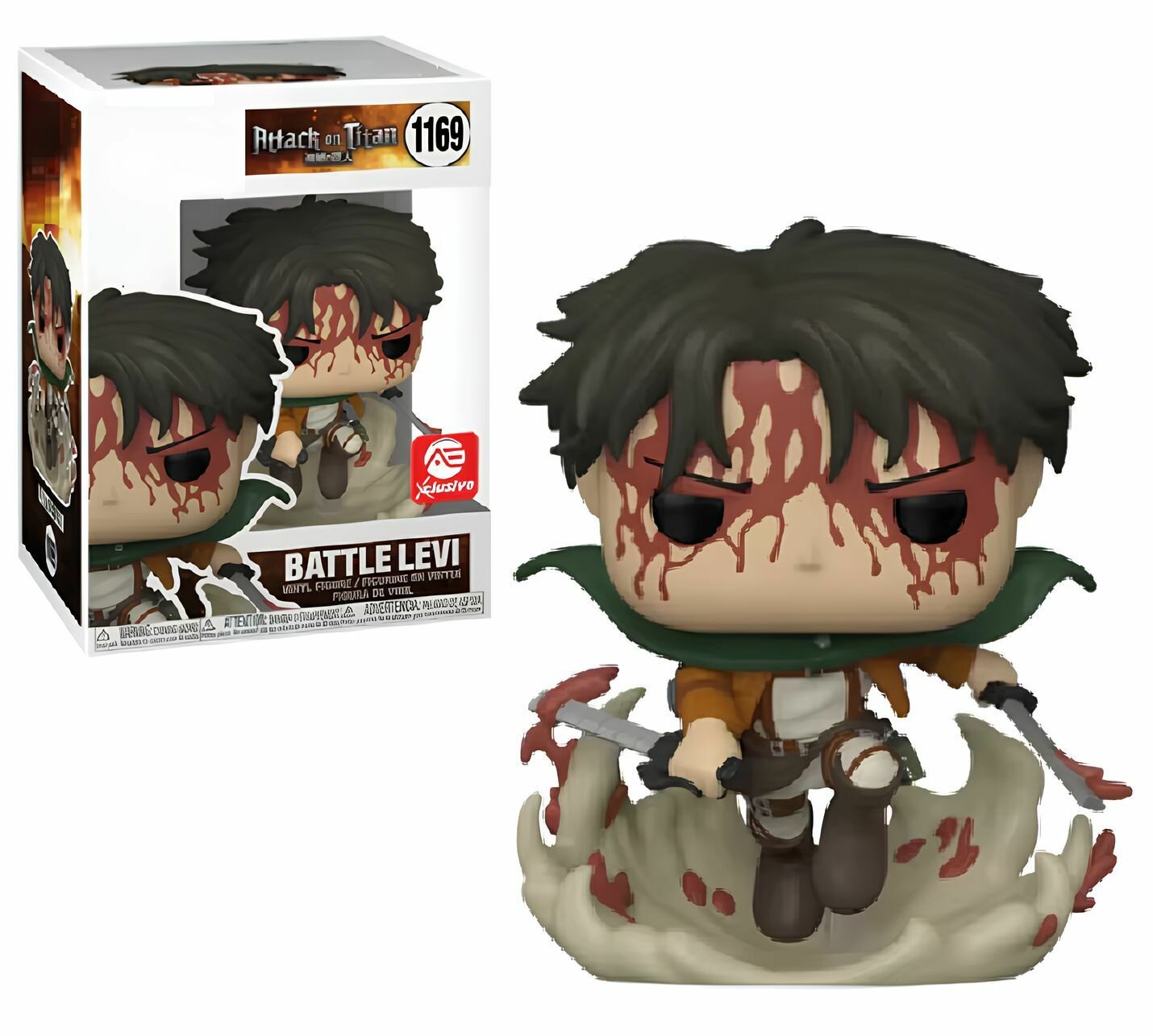 Фигурка Атака Титанов Леви / Attack on Titan Battle Levi (10см) #1169
