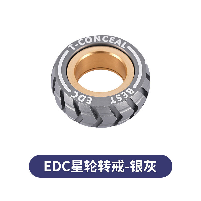 Кольцо-спиннер EDC Star Wheel для взрослых, игрушка для снятия стресса, металлическое кольцо, вращающийся спиннер для снятия стресса, артефакт оптом