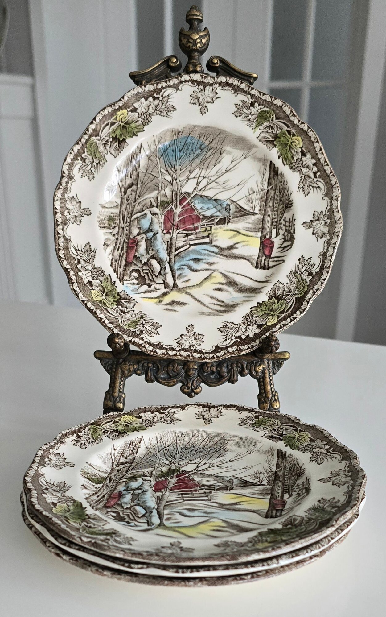 Старинные английские тарелки