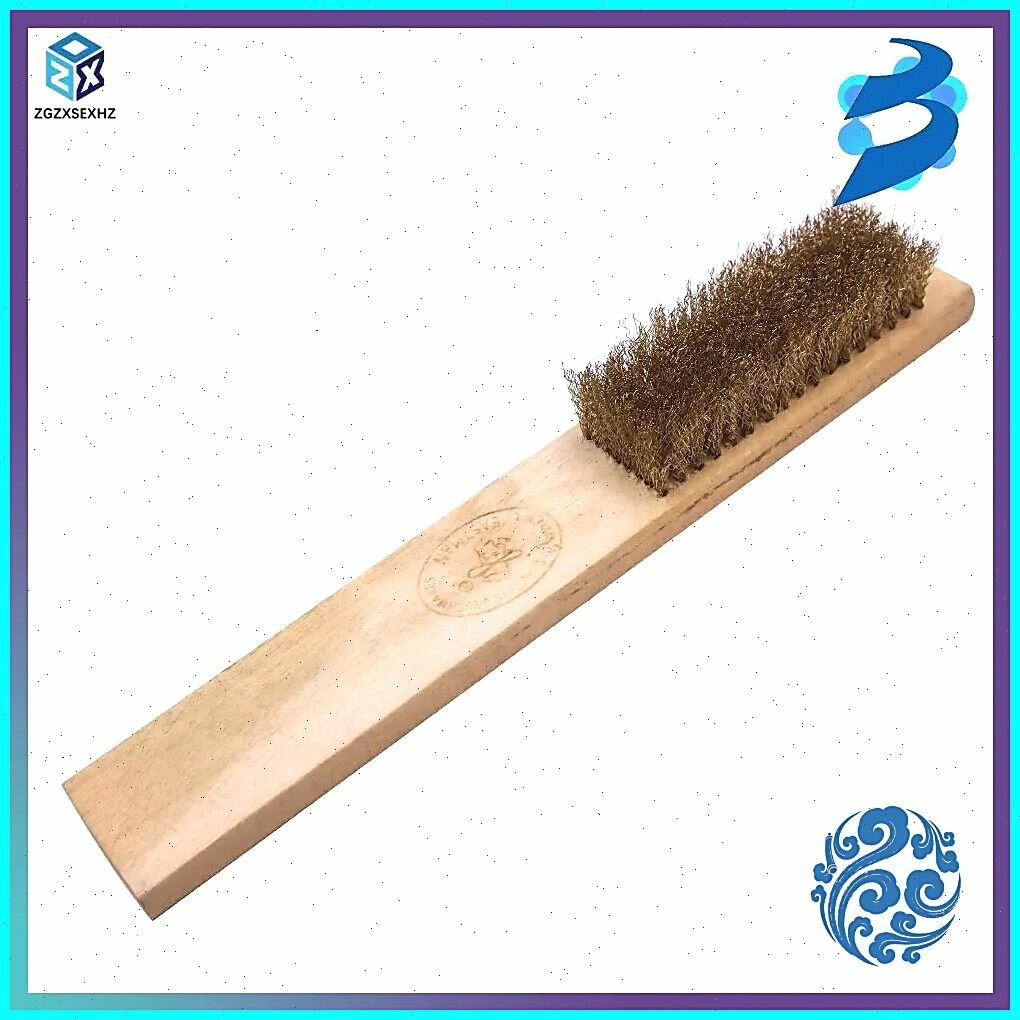 Щетка латунная восьми рядная для чистки монет и ювелирных изделий