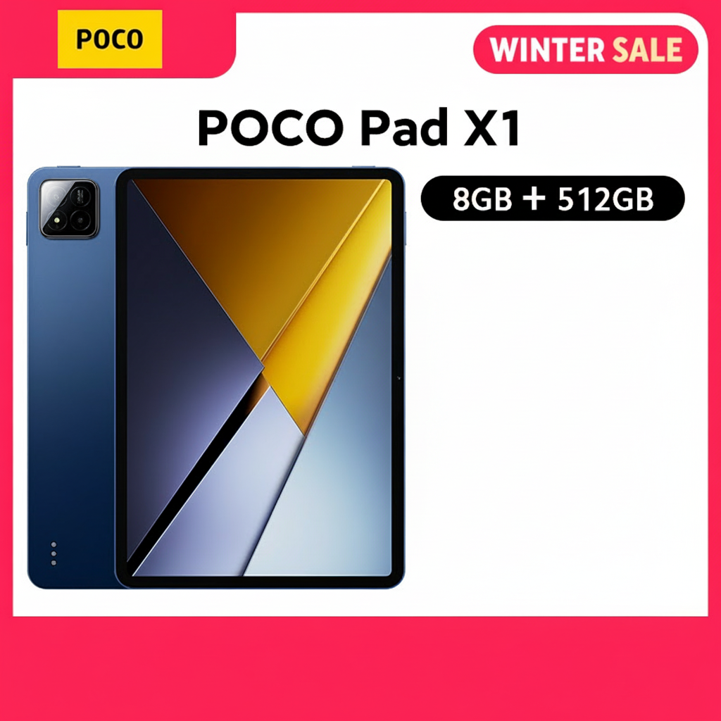 Планшет Poco Pad X1, 11", 8/512ГБ, Wi-Fi, Android