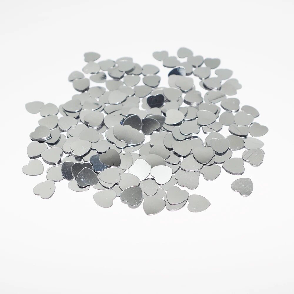 Бумажные конфетти в виде сердца, 15 цветов Серый, B