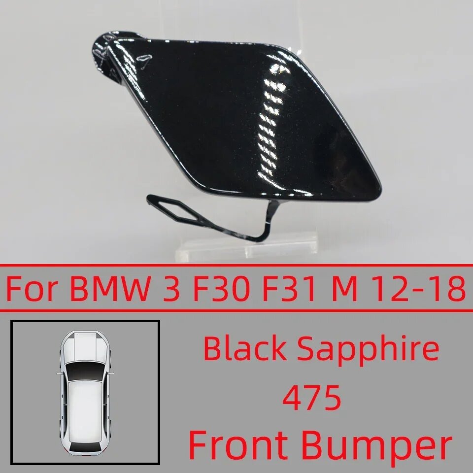 Передний бампер, буксировочный крюк, крышка для BMW F30/F31/LCI/M-Sport 2012 2013 2014 2015 2016 2017 2018, украшение на крышку прицепа Black Sapphire M