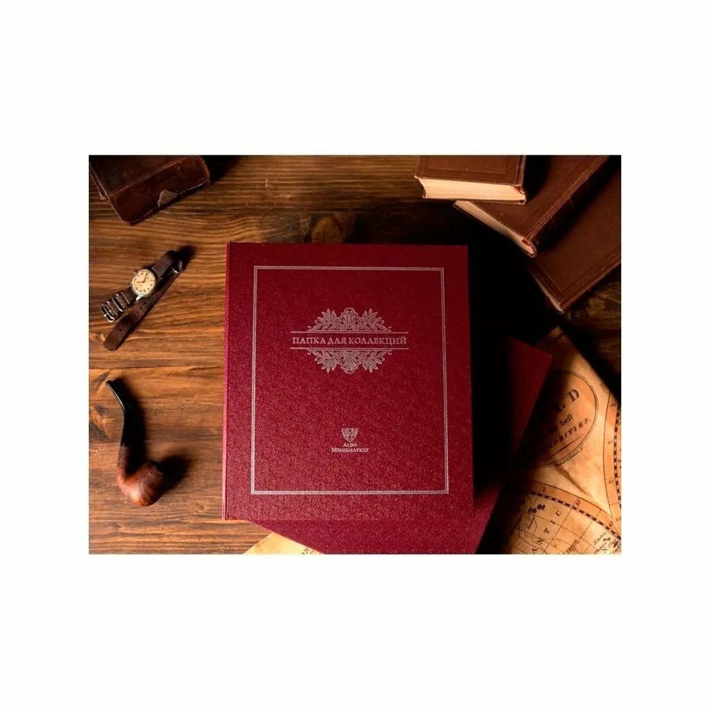 Альбом для коллекционирования монет и банкнот России, СССР и других стран 12 листов на 350 ячеек