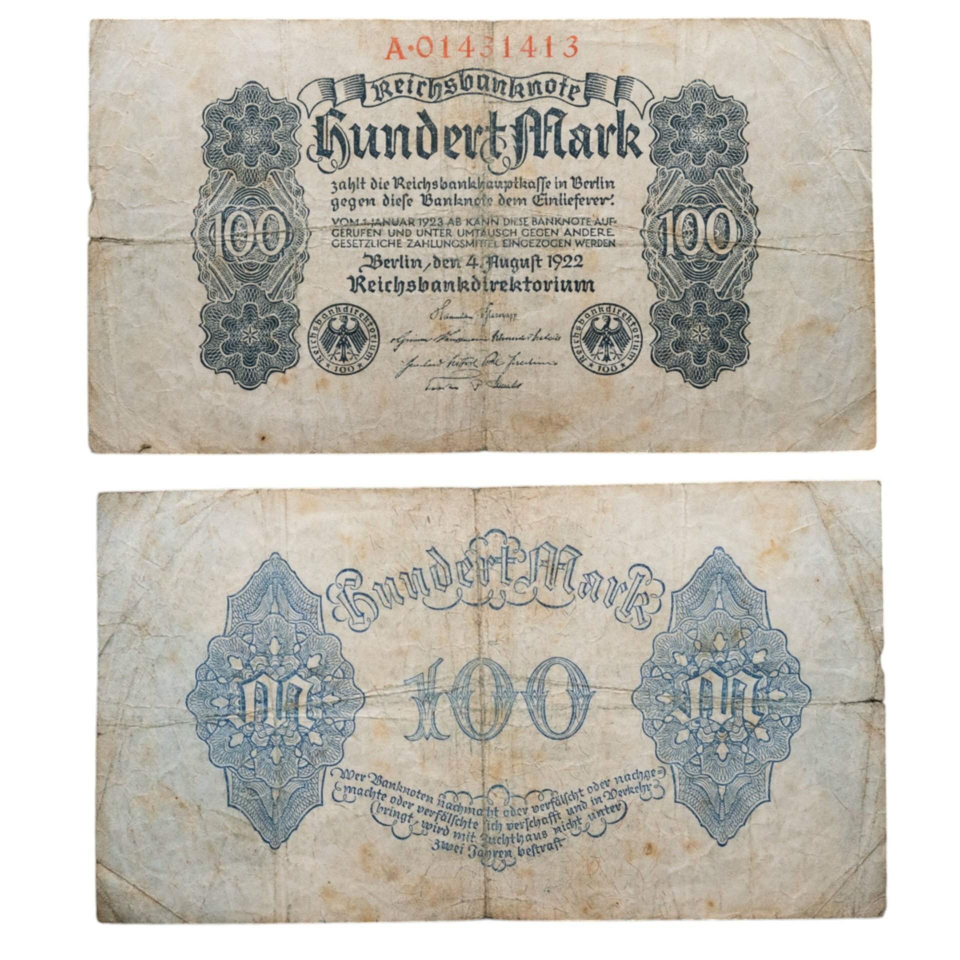 Германия 100 марок 1922