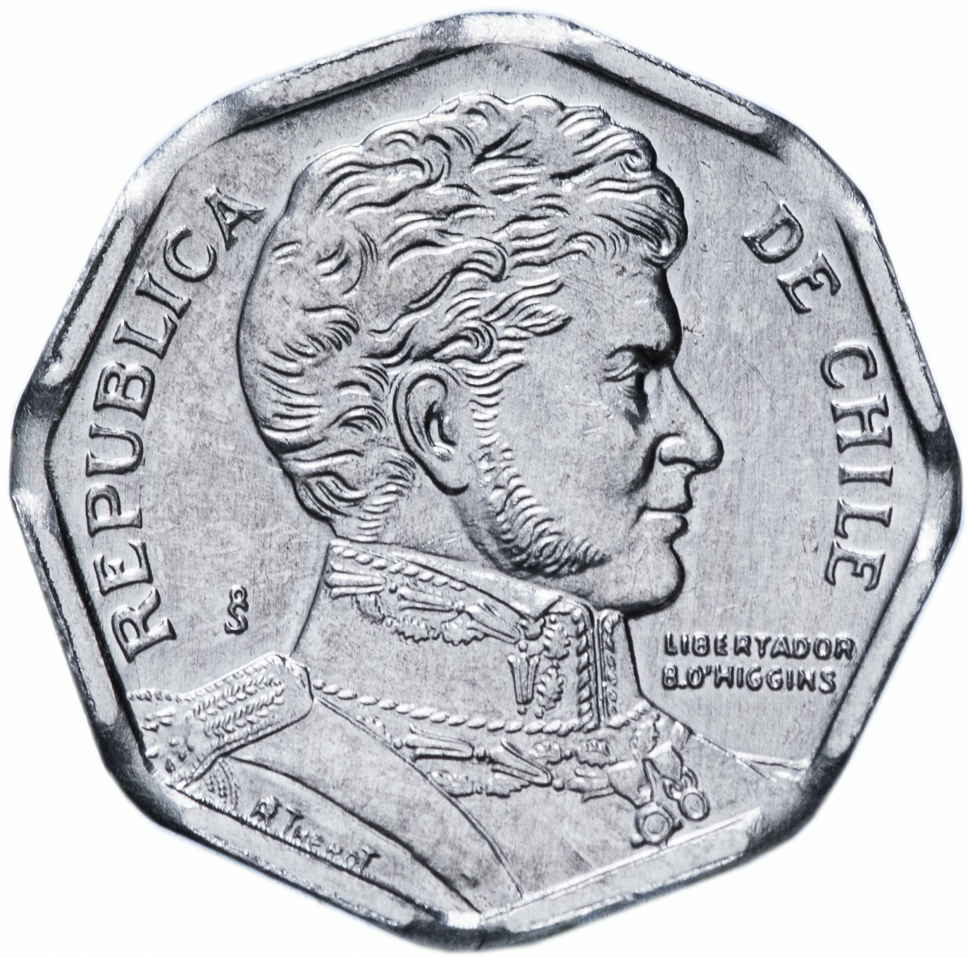Чили 1 песо peso 1992-2015, Алюминий, в сохранности XF-AU