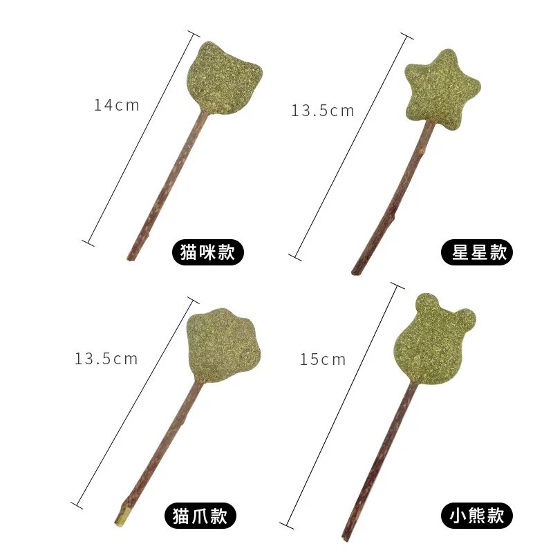 Леденец-жевателька для кошек с мятой, деревянный палочечный жевательный стик для чистки зубов, товары для котят,