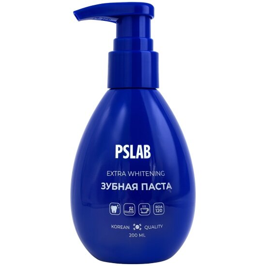 Отбеливающая зубная паста Pslab EXTRA WHITENING, 200 мл