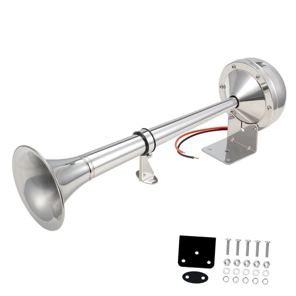 Морской ревун 125 дБ, нержавеющая сталь, Одиночная трубка