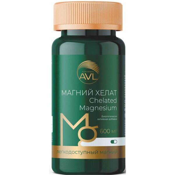 Магний хелат Алтайвитамины капсулы 636мг 60шт