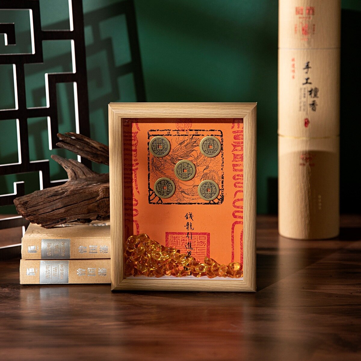 Новогодний Дракон Удачи Привлекает Богатство Пять Императоров Денежный Тайский Кристалл Привлекающий Богатство Офисный Национальный Тренд Орнамент Настольный Дисплей Подарок