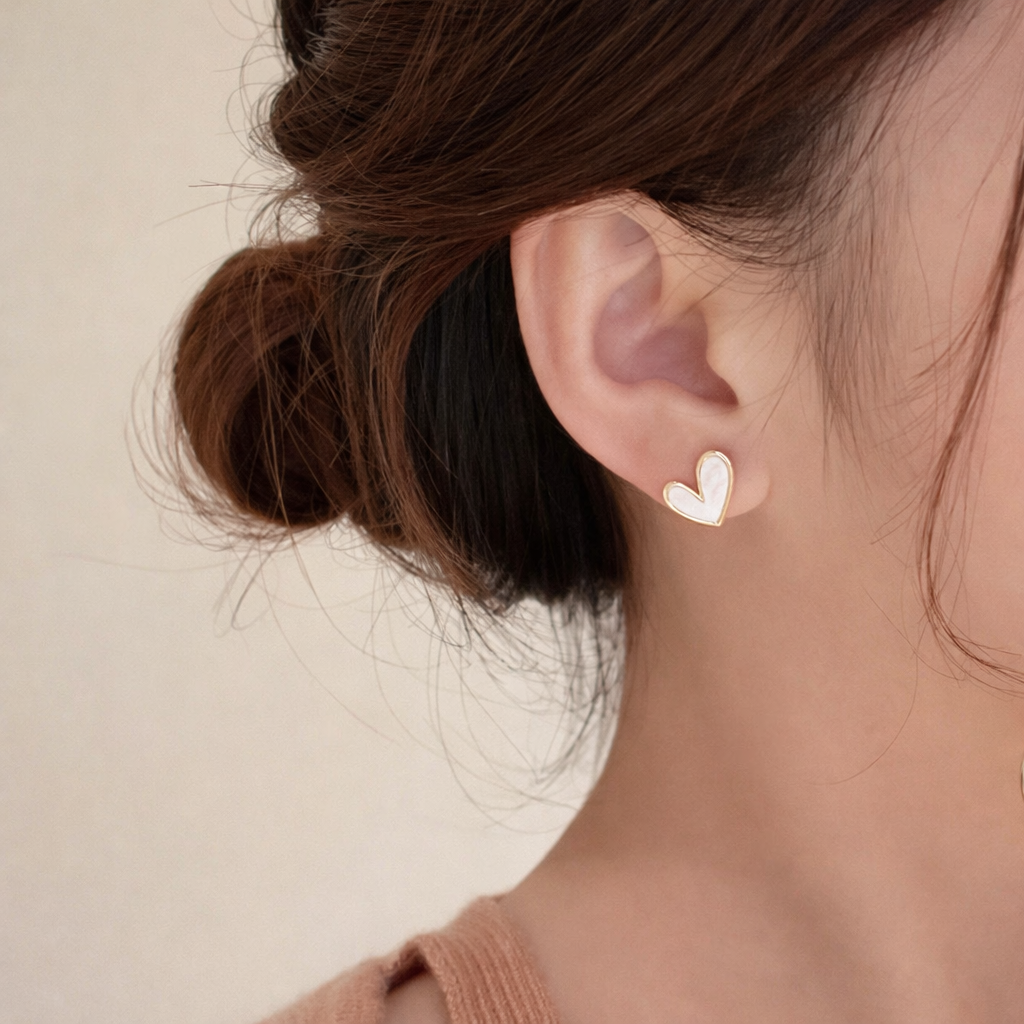 Серьги пусеты, с подвесками