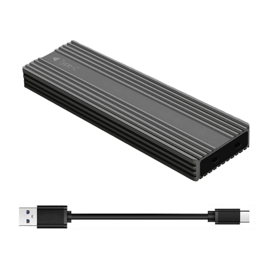 Портативный алюминиевый корпус M.2 NGFFs NVME, Тип C, поддержка нескольких устройств
