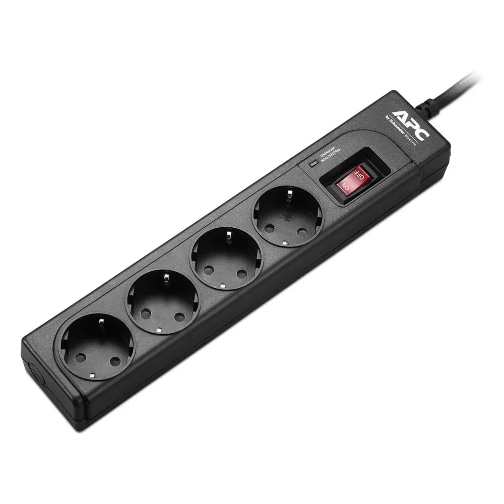 Schneider Electric APC Беспроводная розетка с защитой от перегрузок, Четырехместная, Черная