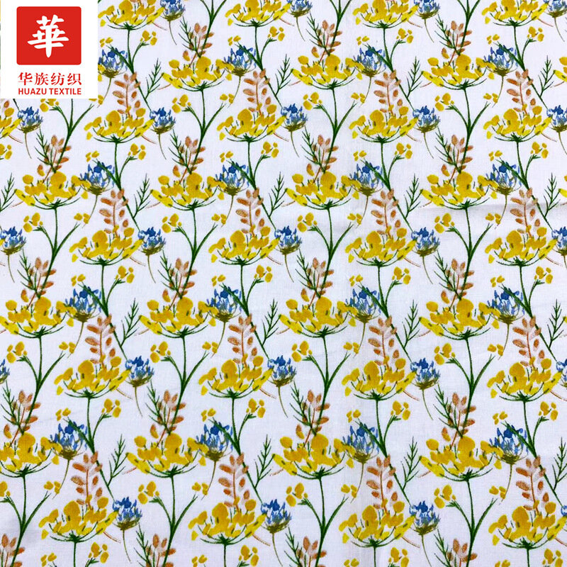 100% хлопок 40S поплин, печатная ткань, свежий маленький цветочный пасторальный стиль, женская одежда, детская одежда, сумки, хлопковая ткань в наличии оптом