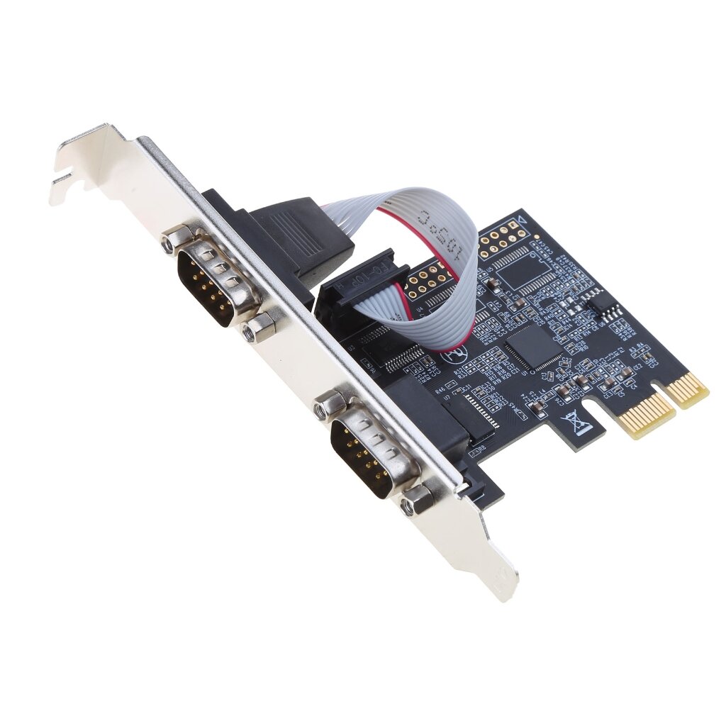 2-Портовая Карта Последовательного адаптера PCI RS232 с 16550 UART Последовательным Адаптером PCI RS232 x2