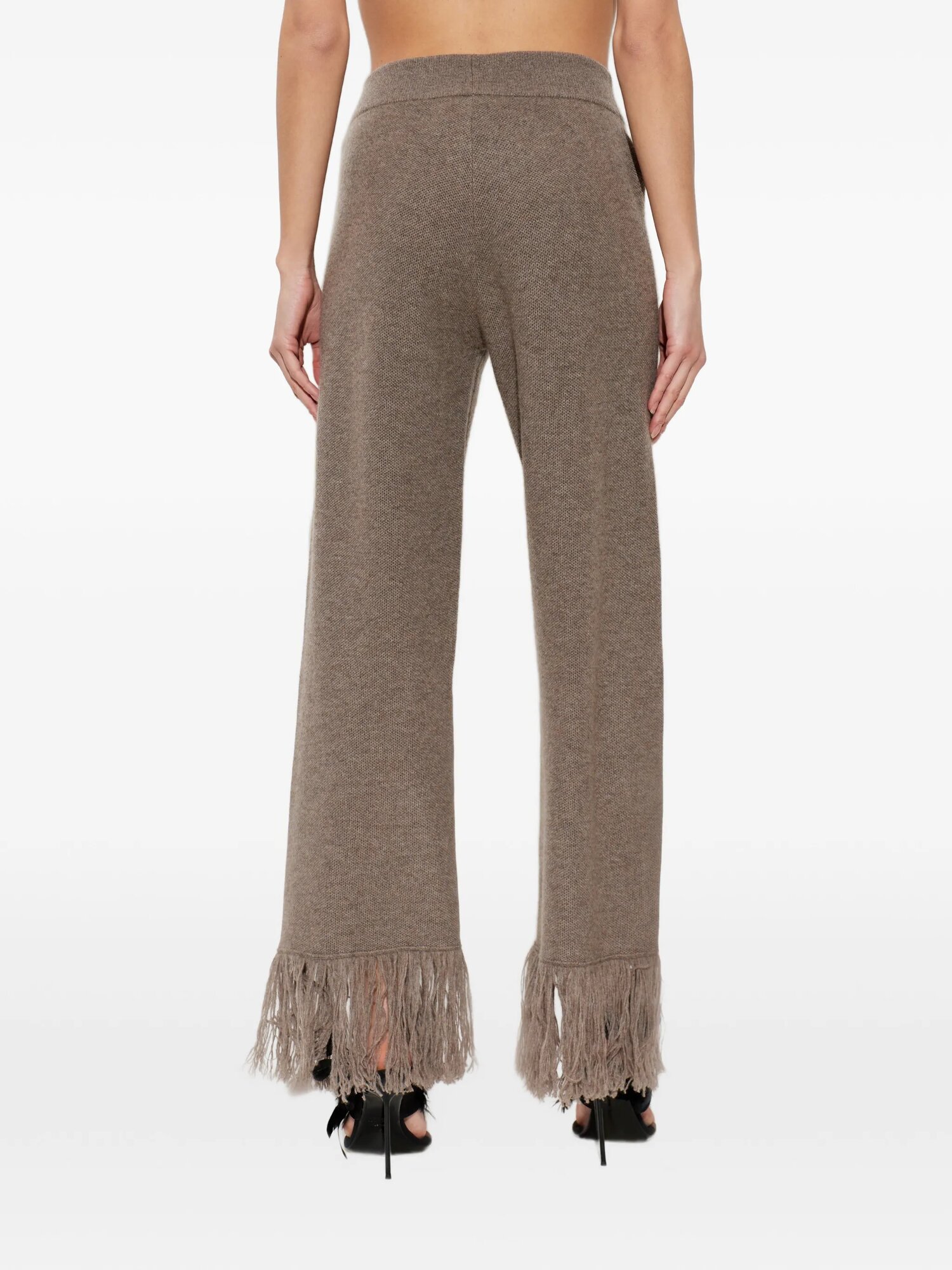 Брюки Lisa Yang Fringed trousers, размер S-M, brown — фото 1