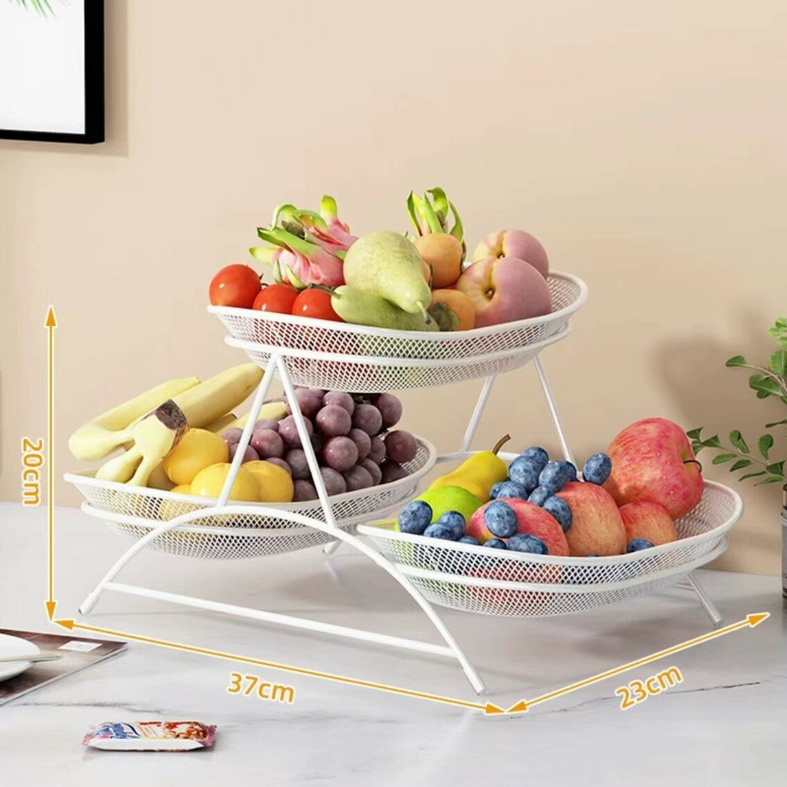 2026 Новейший стиль тарелки для дома, гостиной, стола, кофейного стола, декоративная тарелка, многослойная корзина, стеллаж для хранения, легкая роскошь, высококачественный