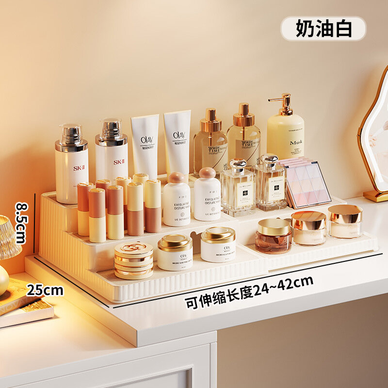 ⭐Косметическая коробка для хранения, органайзер для ухода за кожей, настольная коробка для макияжа, прозрачная акриловая подставка, поднос для духов⭐