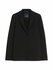 Пиджак Max Mara Single-breasted cotton blazer, размер 38, черный