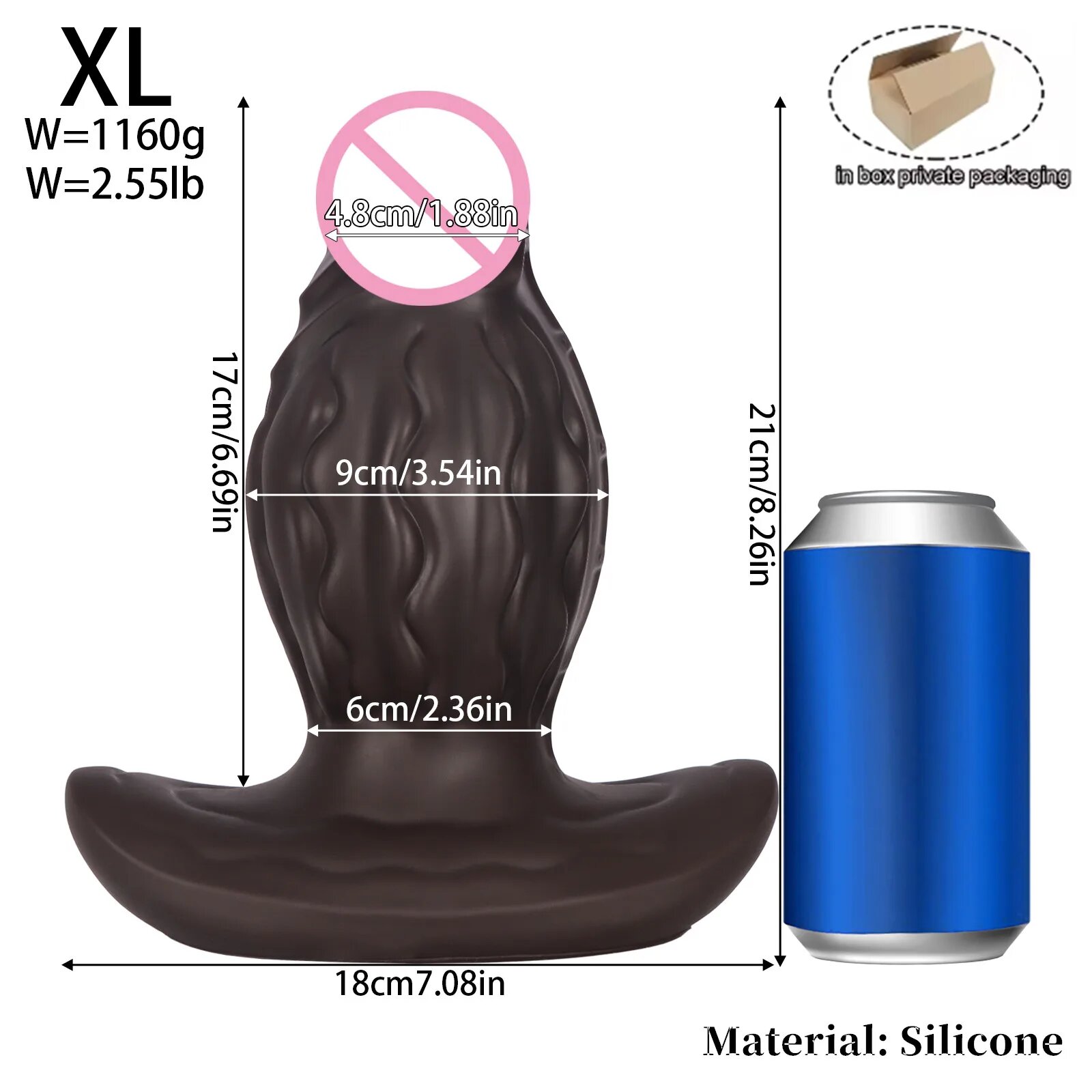 Носимая анальная пробка, фаллоимитатор, большая анальная пробка, анальная пробка, огромное яйцо, XL