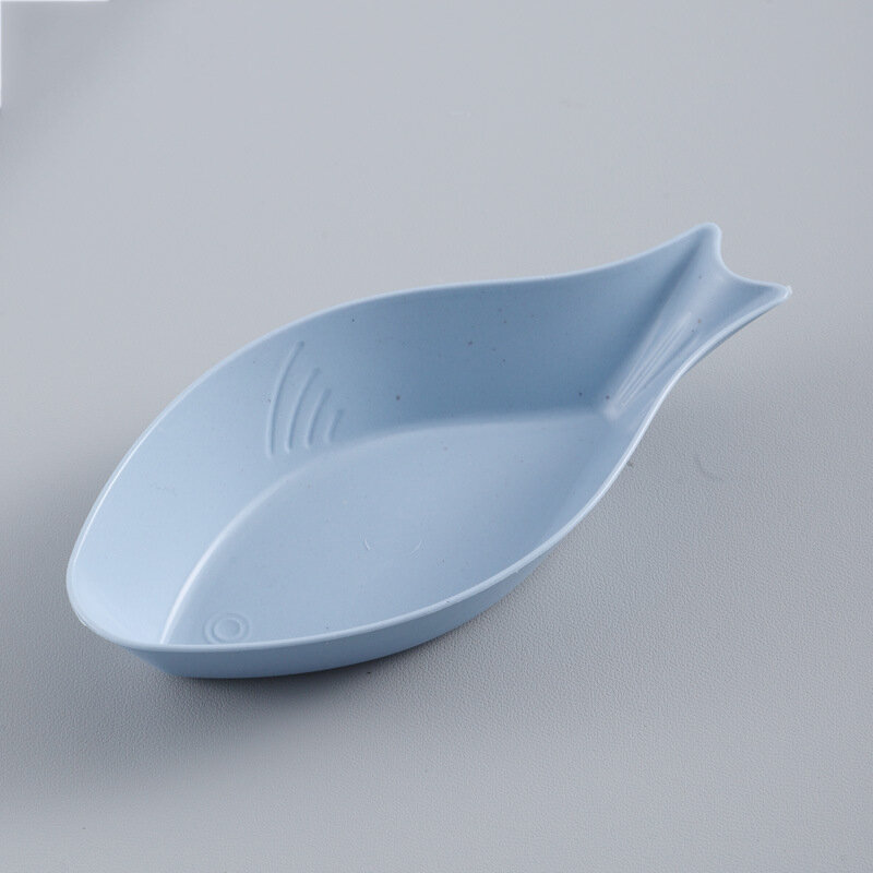 Блюдо для приправ из пшеничной соломы, креативная маленькая тарелка, мини-соусница, уксусница, соусница, маленькое боковое блюдо, антиударная пластиковая тарелка